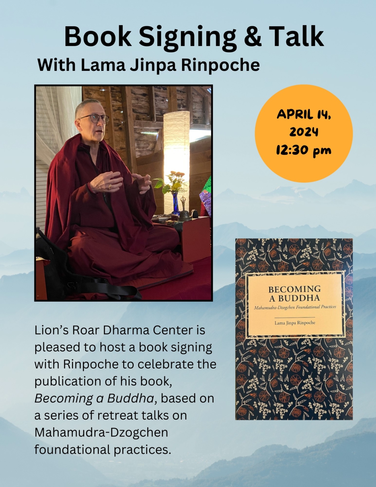 Becoming A Buddha, by Lama Yeshe Jinpa – Lion's Roar Dharma Center
